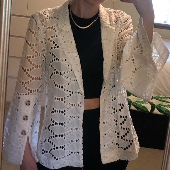 ett:twa by Anthropologie | Jackets & Coats | Nwt Anthropologie Eyelet ...